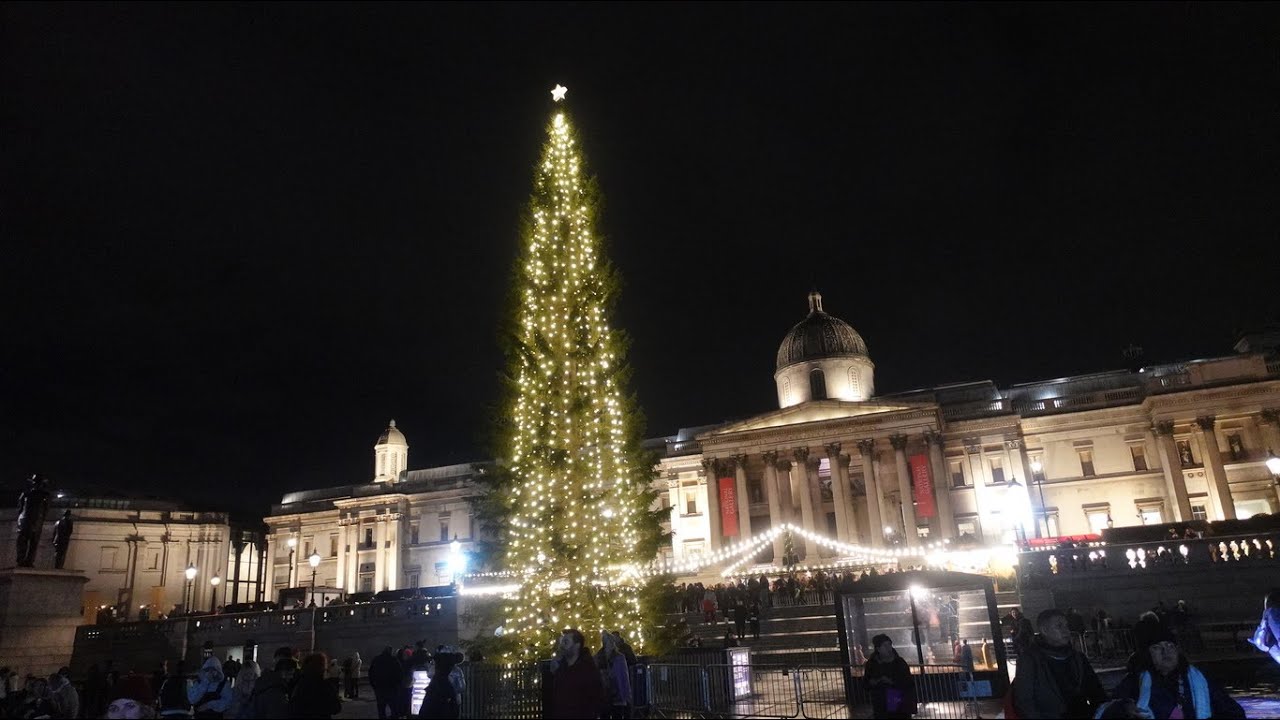 Christmas Is Around The Corner - The TRAFALGAR SQUARE Tree 2022 - YouTube