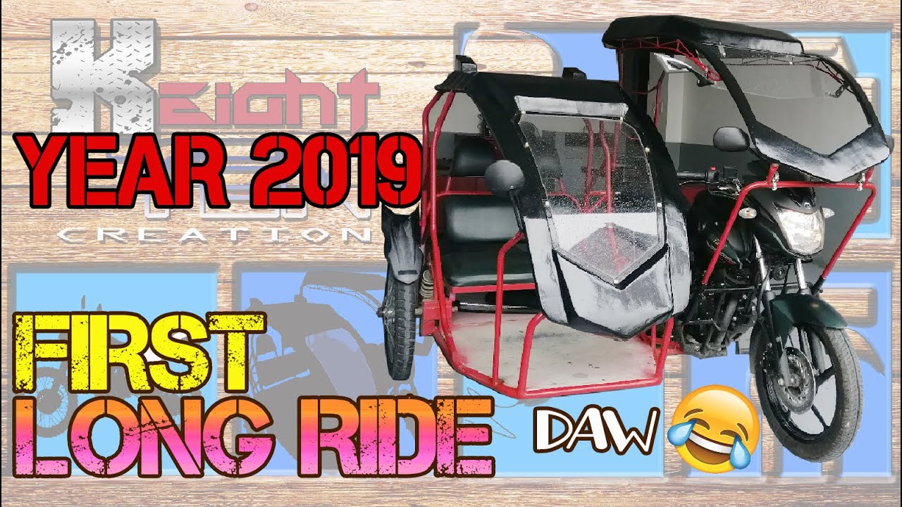 First build sidecar | First long ride - YouTube