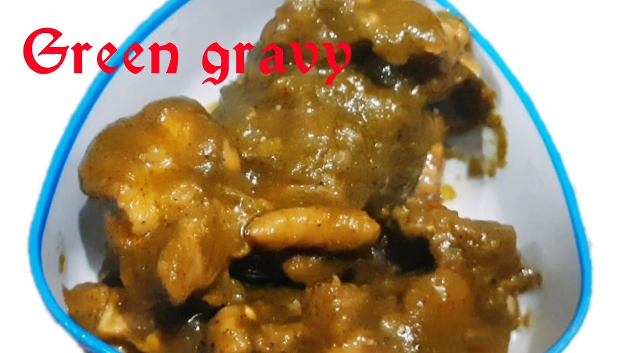 Chicken green gravy for chapathi, rotti, gee rice.... - YouTube