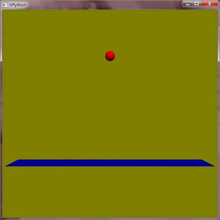 VPython - Free Fall - YouTube