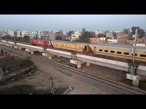 CRS successful for elevated track at rohtak 75 kmph speed - YouTube