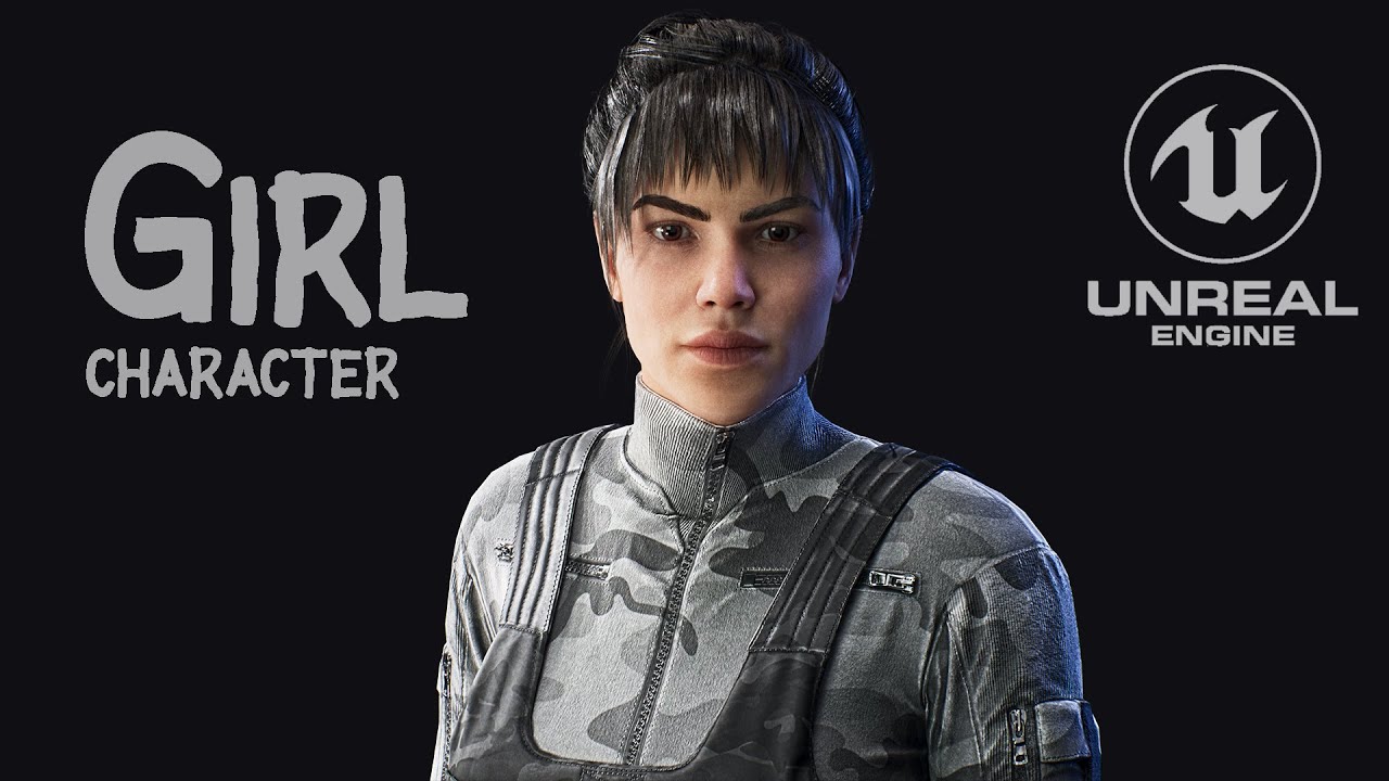 Girl Character in Unreal Engine 5 - YouTube
