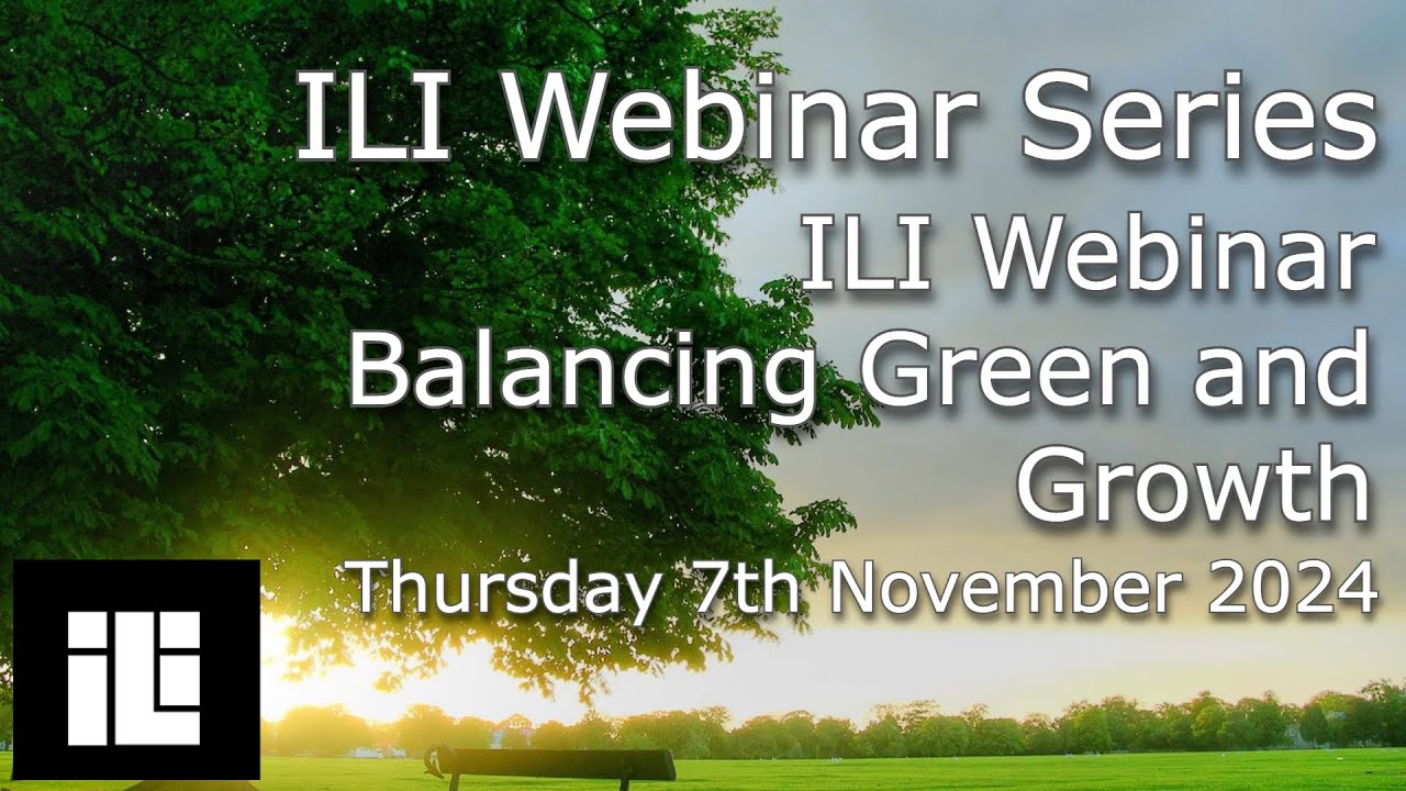 ILI Webinar: Balancing Green and Growth by Laurence Colleran, SDCC ...