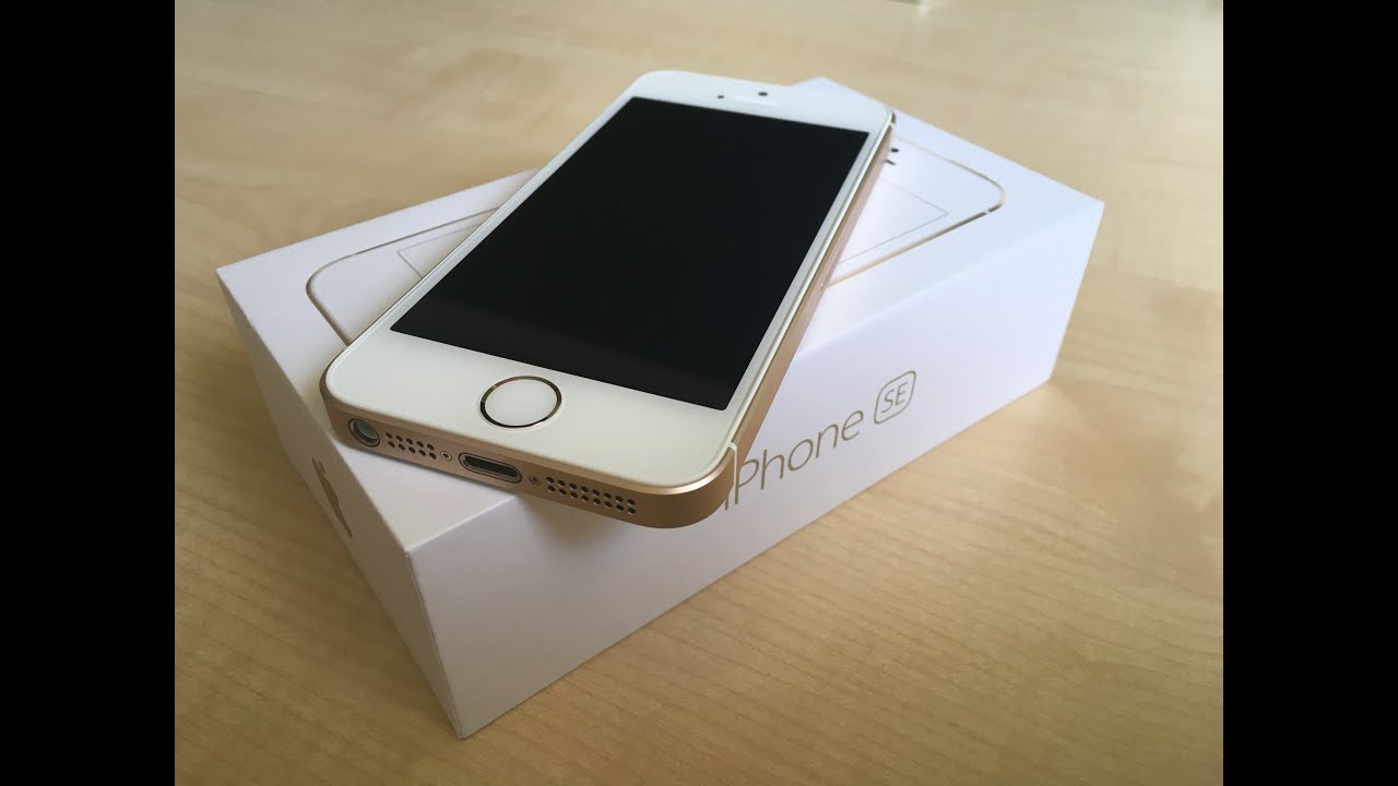 iPhone SE Gold Unboxing! - YouTube