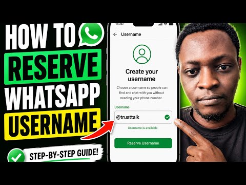 How To Reserve Whatsapp Username