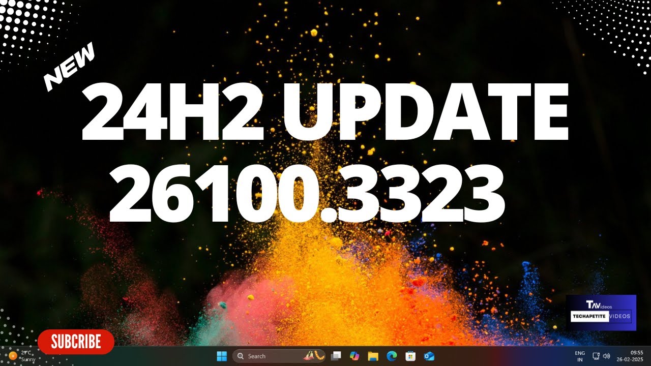 Windows 11 24H2: New Features & Fixes in Build 26100.3323 - YouTube
