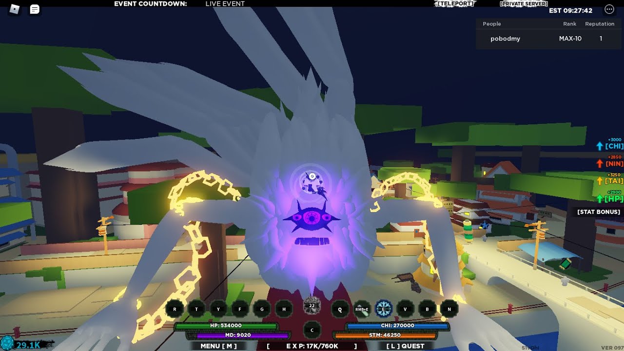 Roblox : Shindo show the different of tyn tailed gen 1 and gen 2 and ...