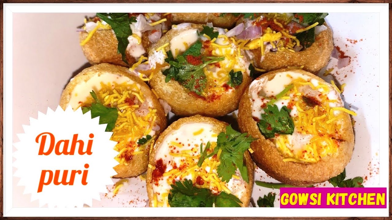 Dahi puri recipe in Tamil/Street Food Dahi Poori-Chaat Recipe/How to ...