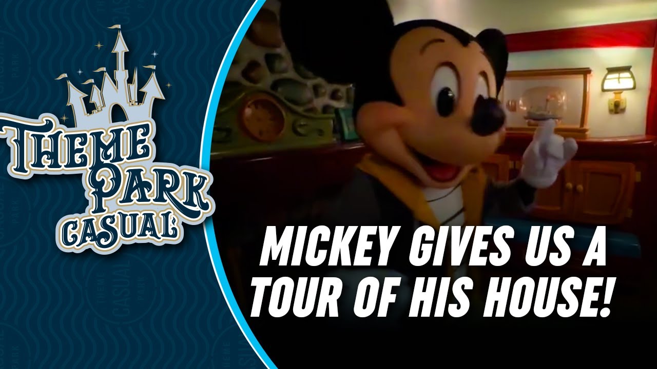 Mickey gives us a personal tour of his house! - YouTube