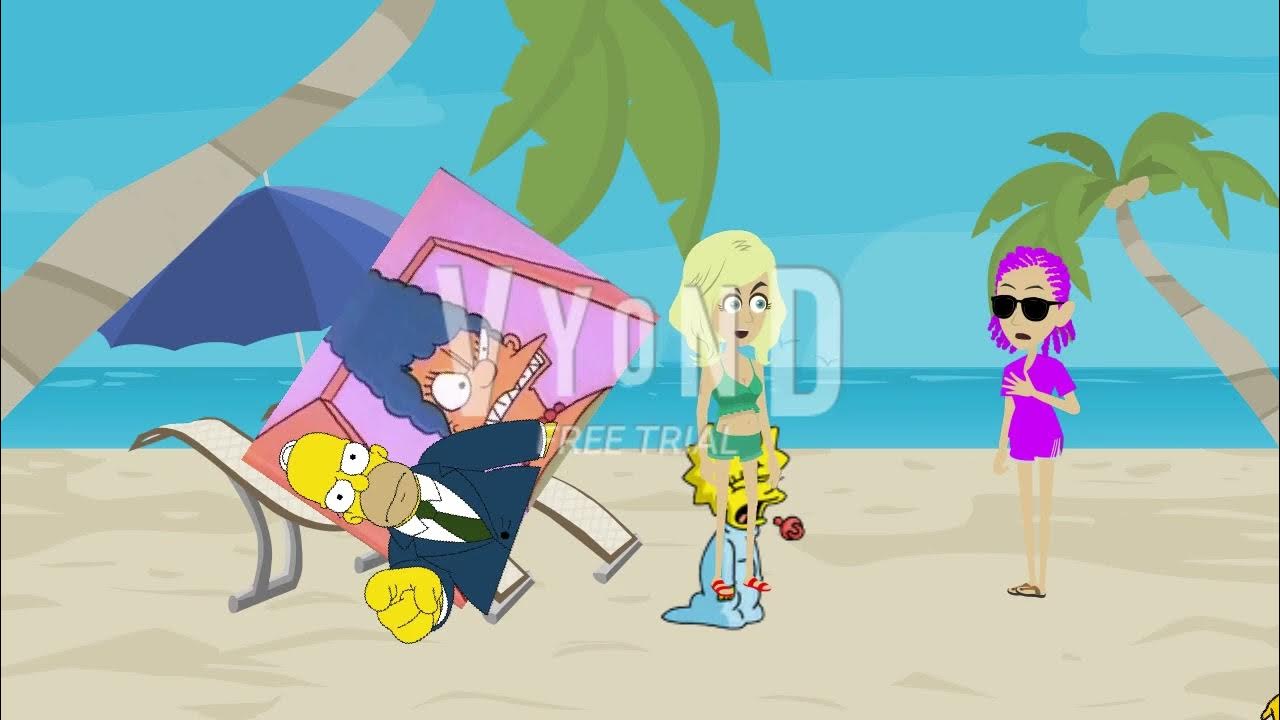 violy goes to the beach and gets grounded - YouTube