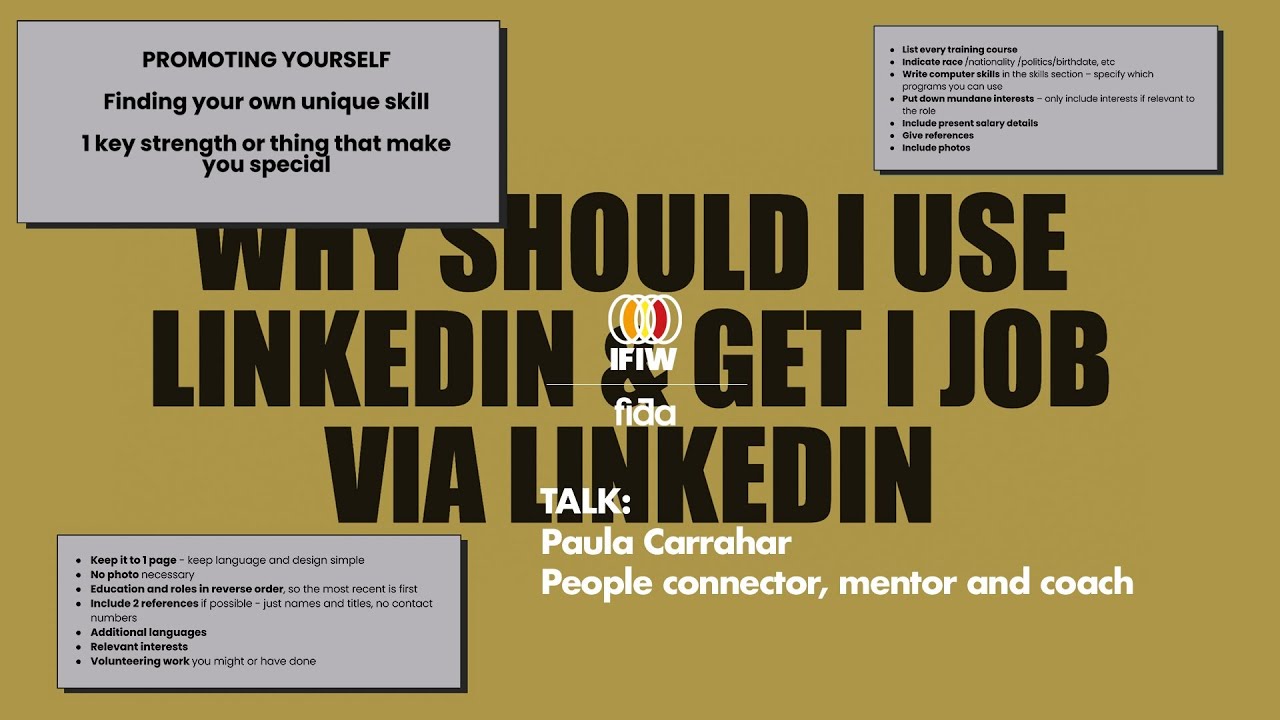 IFIW X PAULA CARRAHAR - YouTube