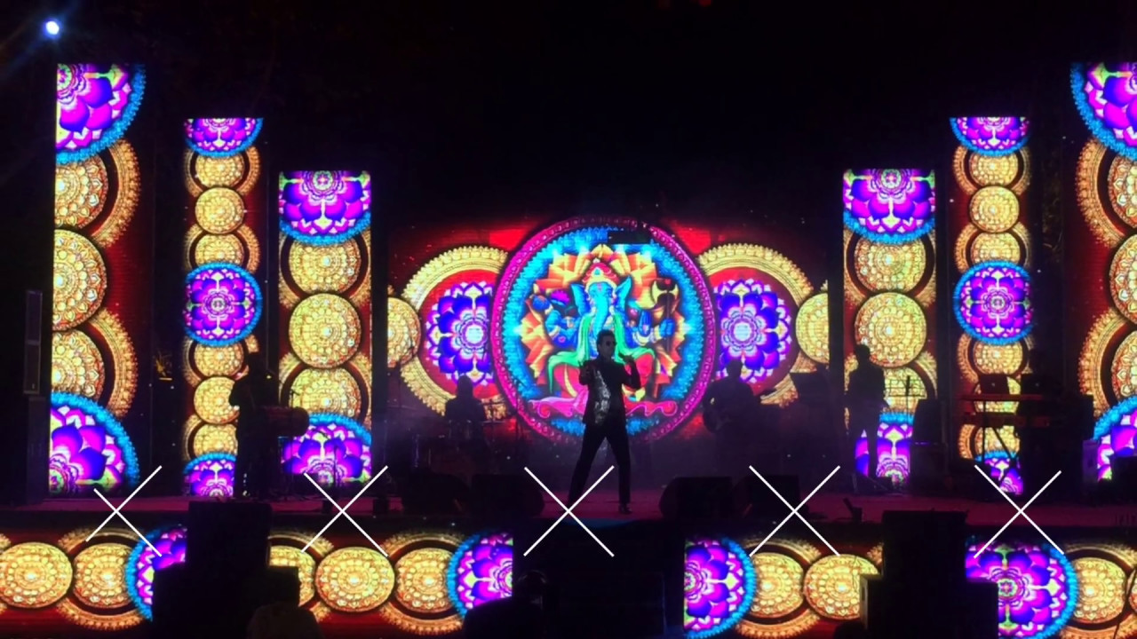 WEDDING SANGEET 3D MAPPING LED SET - YouTube