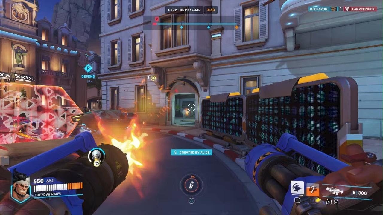 Overwatch 2 mauga killstreak at casino royale - YouTube