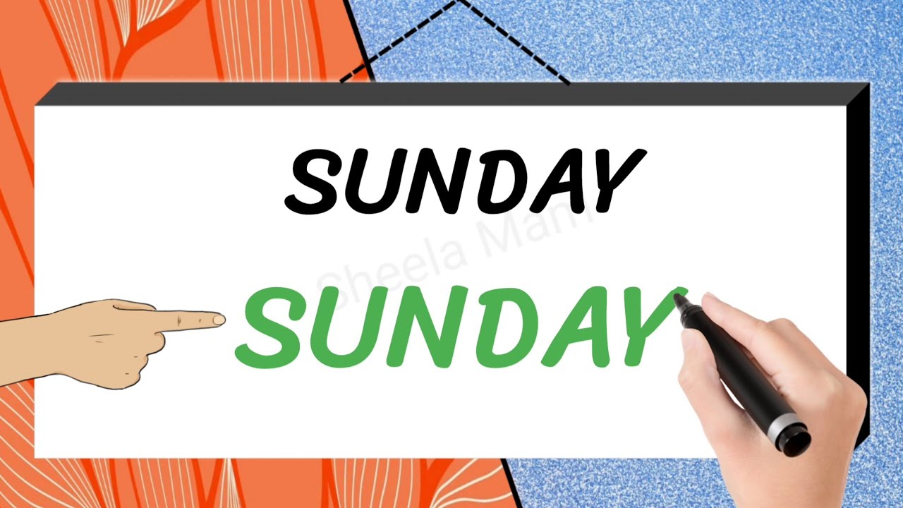 7 Days of the Week Sunday to Saturday Spelling | days of the week # ...