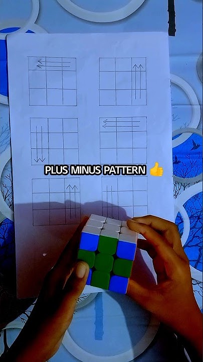 How to make Plus Minus Pattern On Rubik's Cube #shorts #viral #trending ...