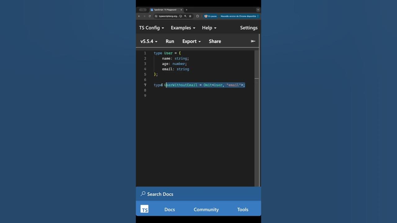 Maîtrise Omit Et Pick En Typescript En 30 Secondes Code Typescript Web Javascript Coding 