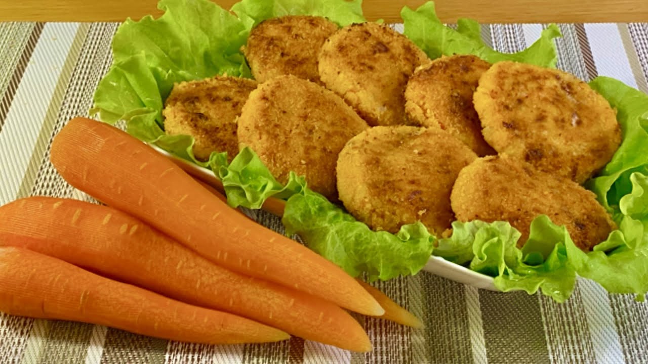 How to make vegetarian carrot cutlets | Vegetable cutlet recipe - YouTube
