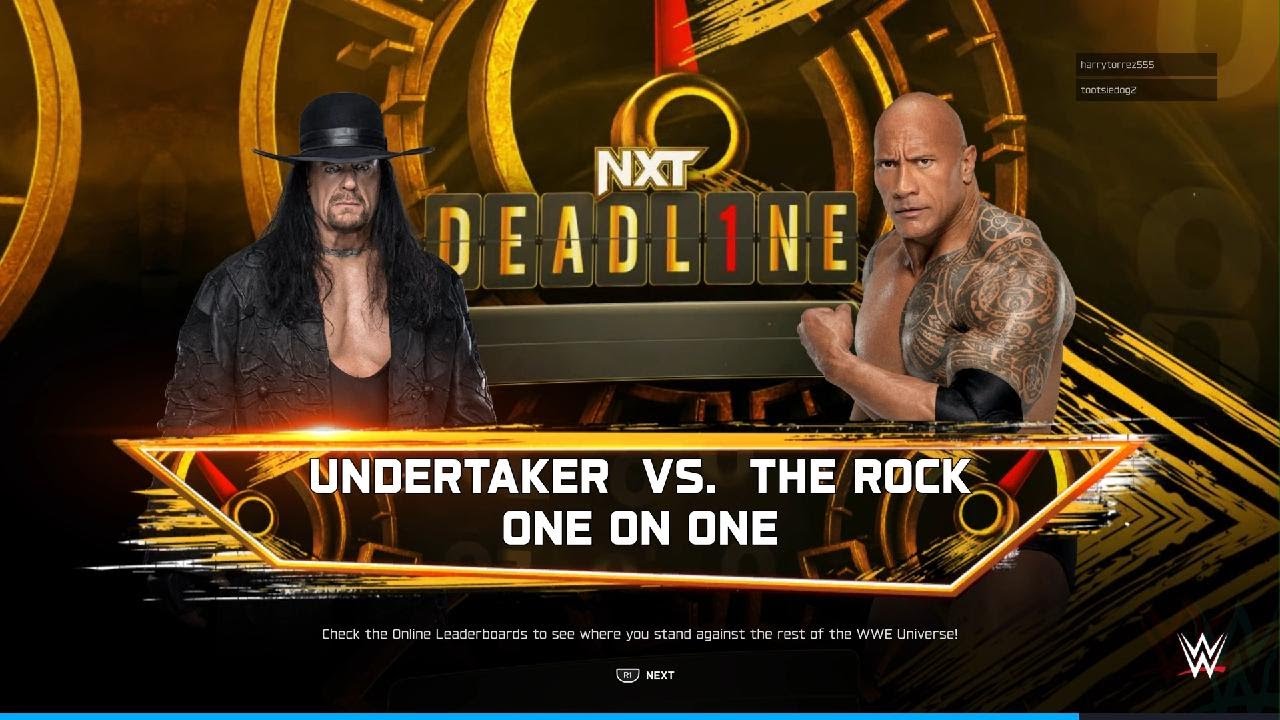 WWE 2K25 Undertaker vs The Rock - YouTube