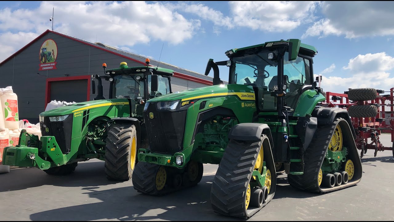 GR Lewandowscy - Wielkie starcie John Deere 8400R vs 8410 RX - YouTube