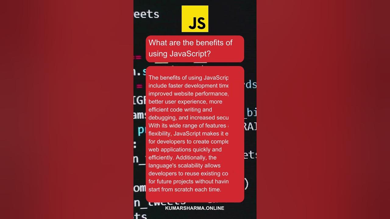 What Are The Benefits Of Using Javascript Youtube