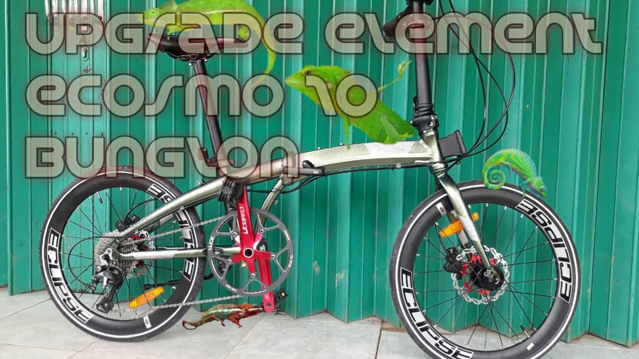 upgrade element ecosmo 10 | frame 20 dengan tire 22inch(20×1 1/8) - YouTube