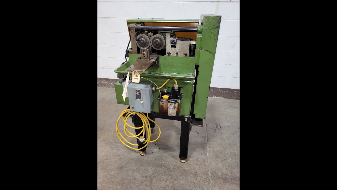 ½” YIEH-Chen Model YC-3T Cam Driven Thread Rolling Machine (TH484) - YouTube