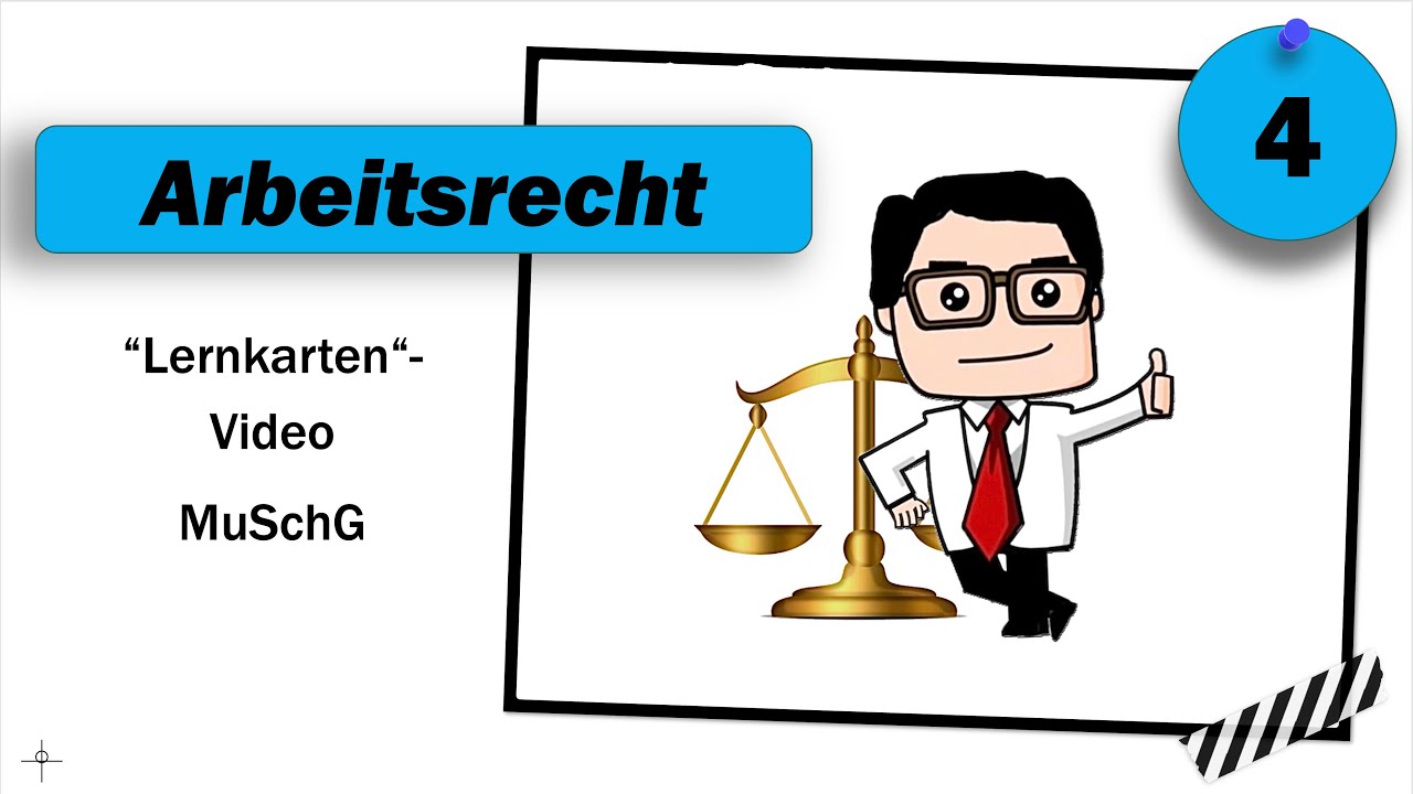 Arbeitsrecht 4 - "Lernkarten" - Video zum Mutterschutzgesetz (MuSchG ...