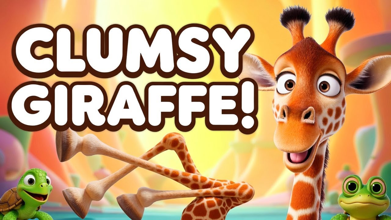 Gerald the Clumsy Giraffe | Kids Rhyme & Animation Story - YouTube