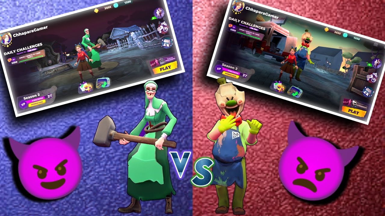 horror brawl rod vs evil nun | horror brawl evil nun - YouTube