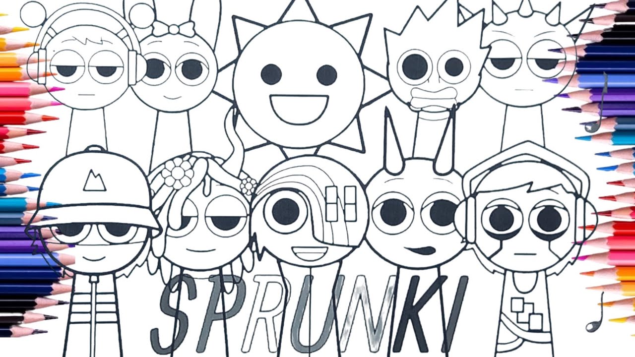Incredibox Sprunki New Coloring Pages How to Color SPRUNKI ORIGINAL ...