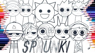 Sprunki New Coloring Pages How To Color Original Sprunki Ncs Music Art ...