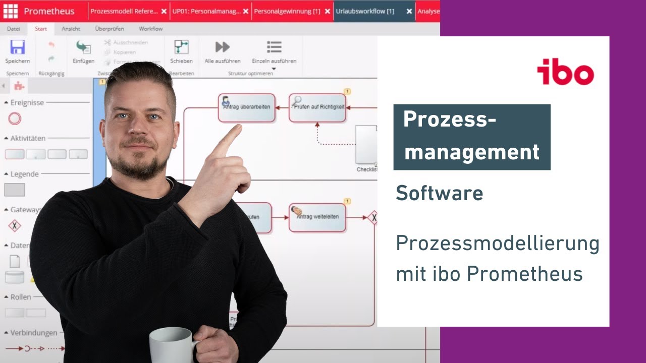 Prozessmanagement Software Webinar | ibo Prometheus – Prozesse modellieren - YouTube