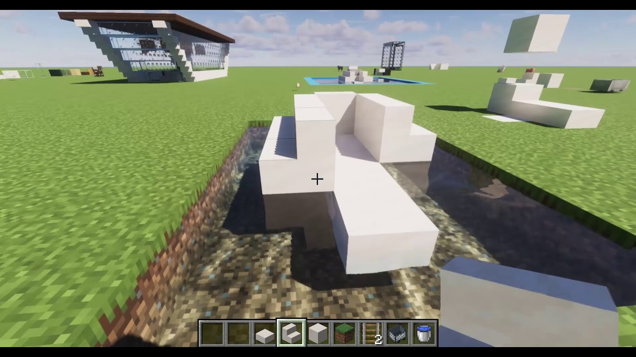 How to build a jet ski in minecraft - YouTube