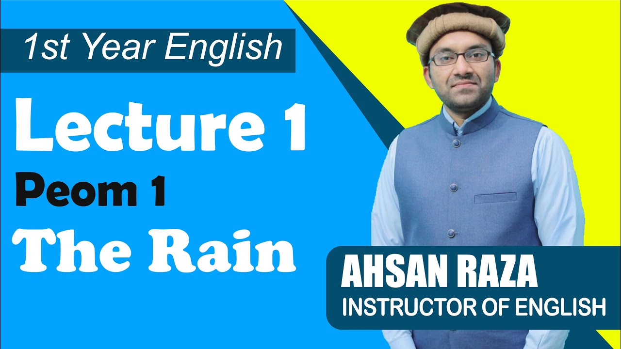 1st Year English || Poem Section || The Rain - YouTube