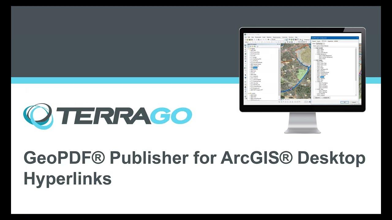 GeoPDF Publisher for ArcGIS Desktop - Hyperlinks - YouTube