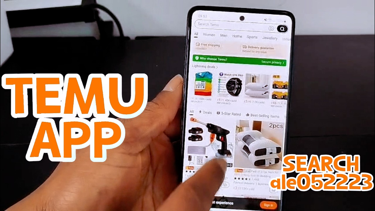 Temu App Guide: Install & Download, Sign In, Search & Add to Cart - YouTube
