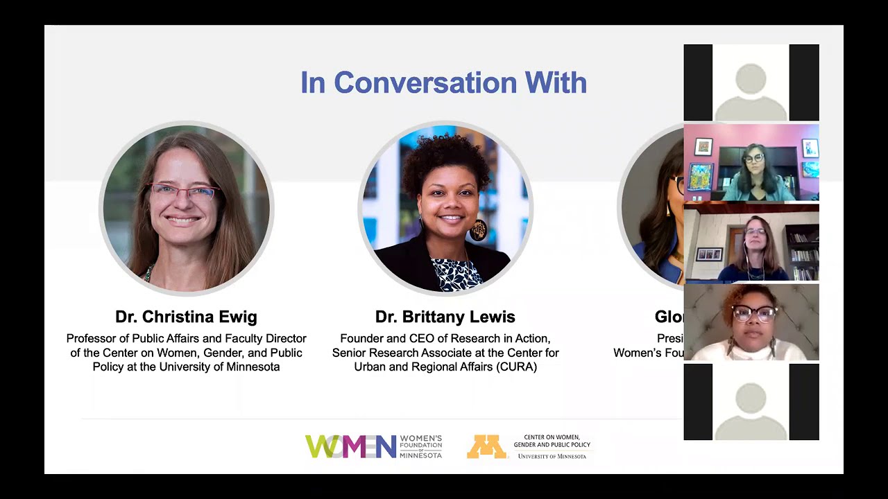 The Urgency of Now: The 2020 Status of Women & Girls in Minnesota - YouTube