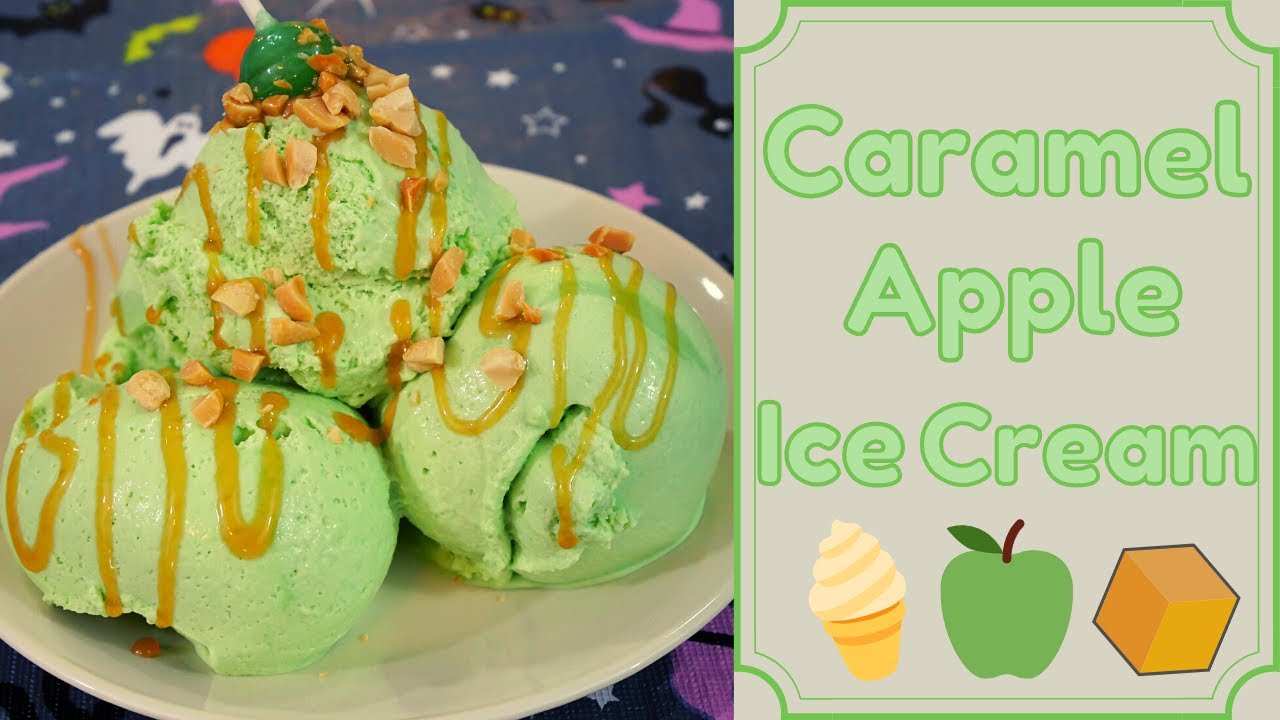 Caramel Apple Ice Cream (EASY 5 ingredient recipe) - YouTube