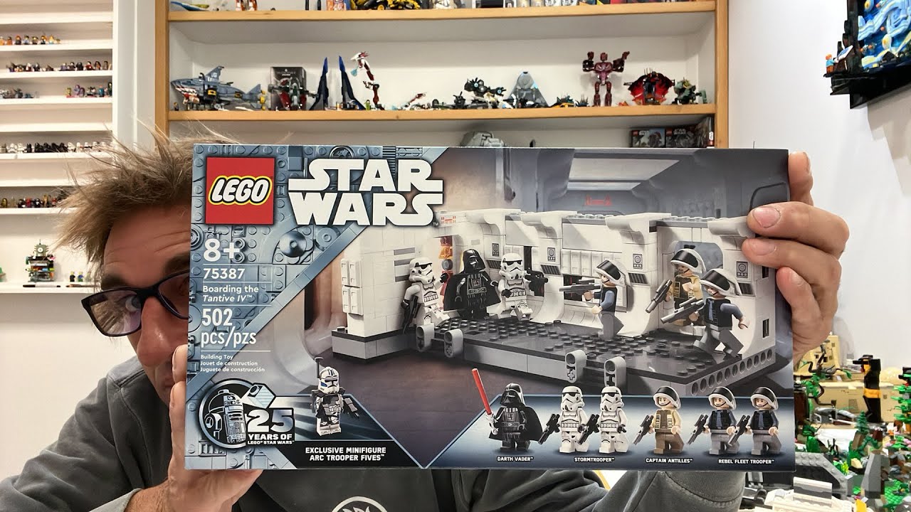 Boarding the Tantive iv, LEGO 75387, live build - YouTube