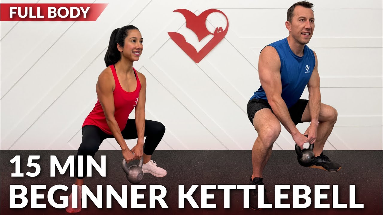 15 Min Full Body Kettlebell Workout for Beginners - No Repeat HIIT ...
