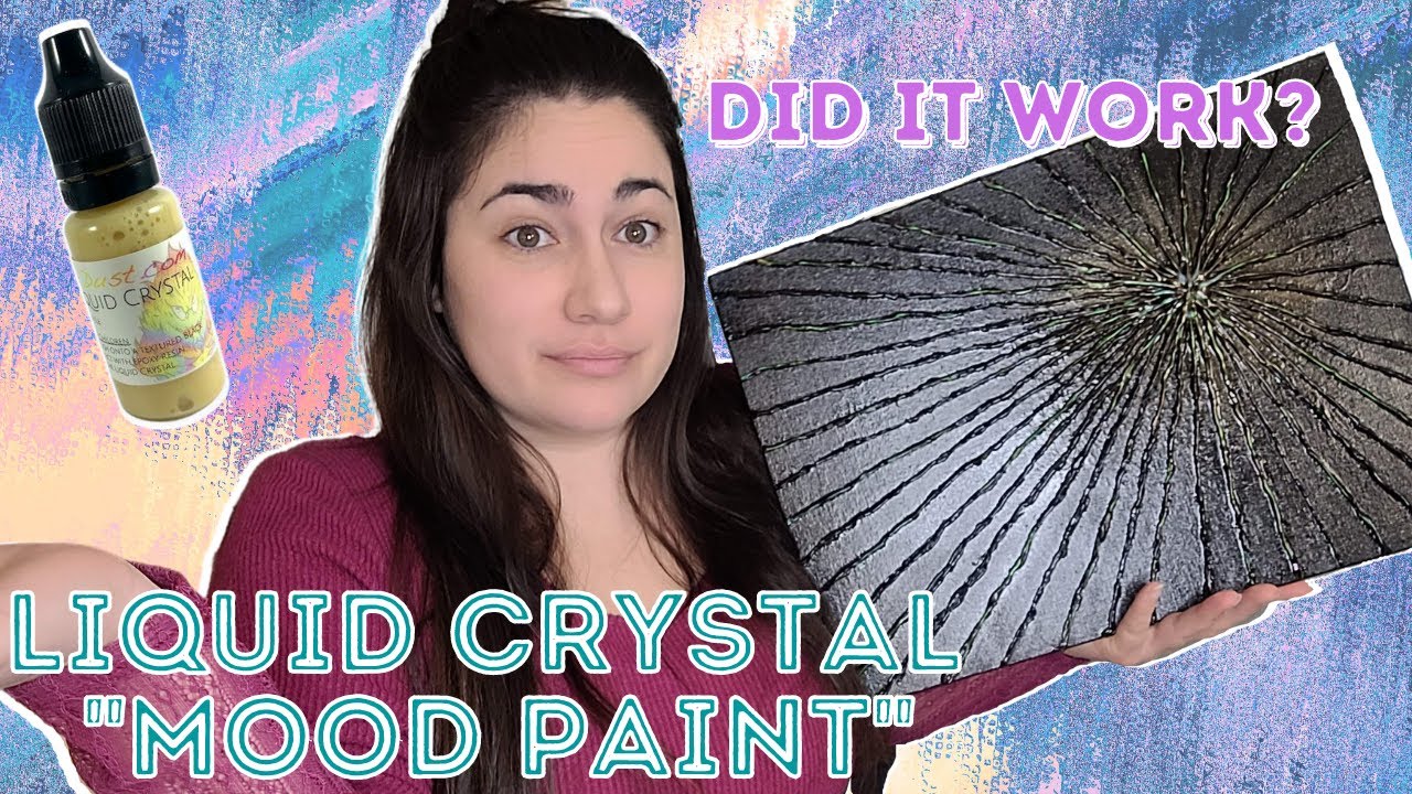 Liquid Crystal "Mood Paint" 3D Canvas Art | Hot Glue Art | Solar Color ...
