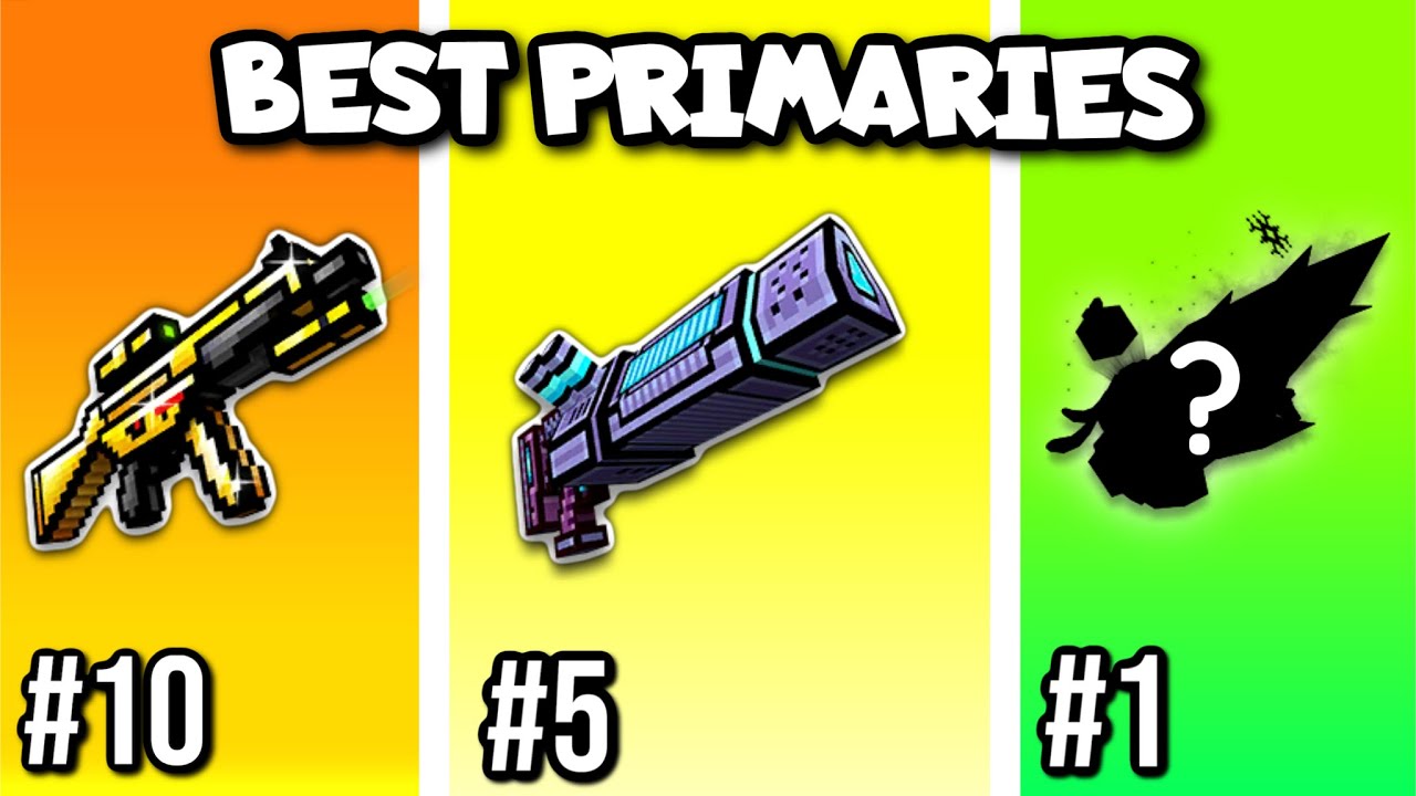 Top 20 BEST PRIMARY Weapon In Pixel Gun 3D - YouTube