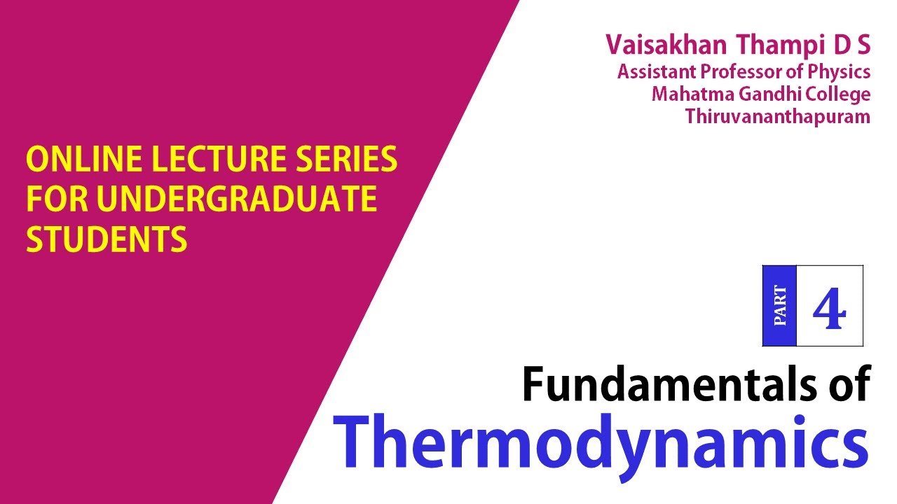 | Part 4 | Fundamentals of Thermodynamics - YouTube