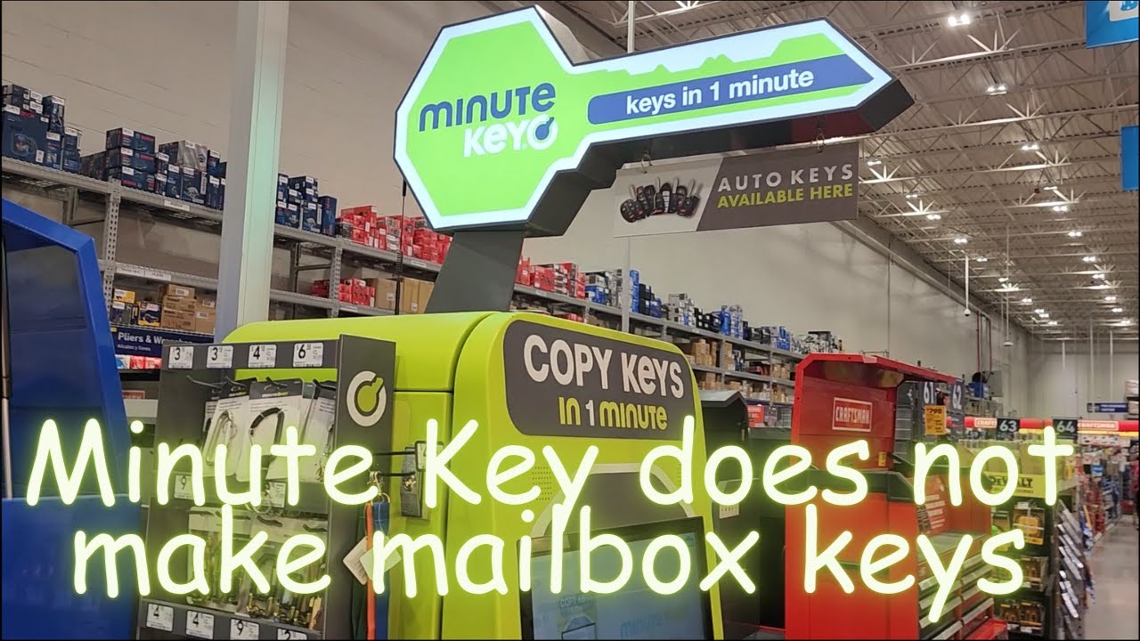 Minute Key does not make mailbox keys or small keys - YouTube