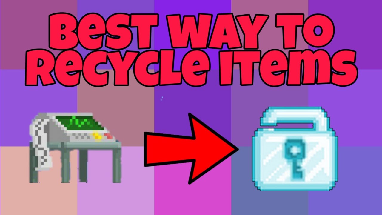 Best recycle item ||omg alot gems ||growtopia - YouTube