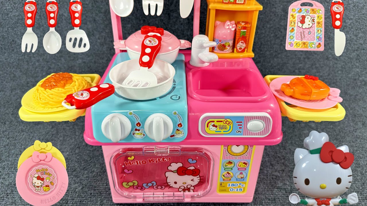 40 Minutes Satisfying with Unboxing Hello Kitty Kitchen Set Cooking ...