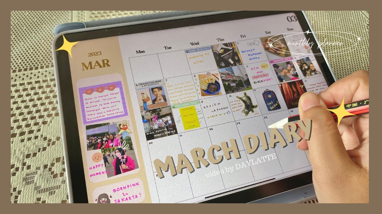 March 2023 Digital Diary | Plan With Me | Monthly Planner | Goodnotes5 ...
