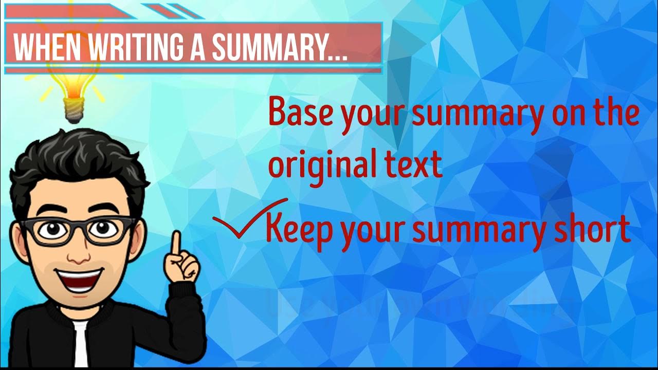 Summarizing Key Information - YouTube