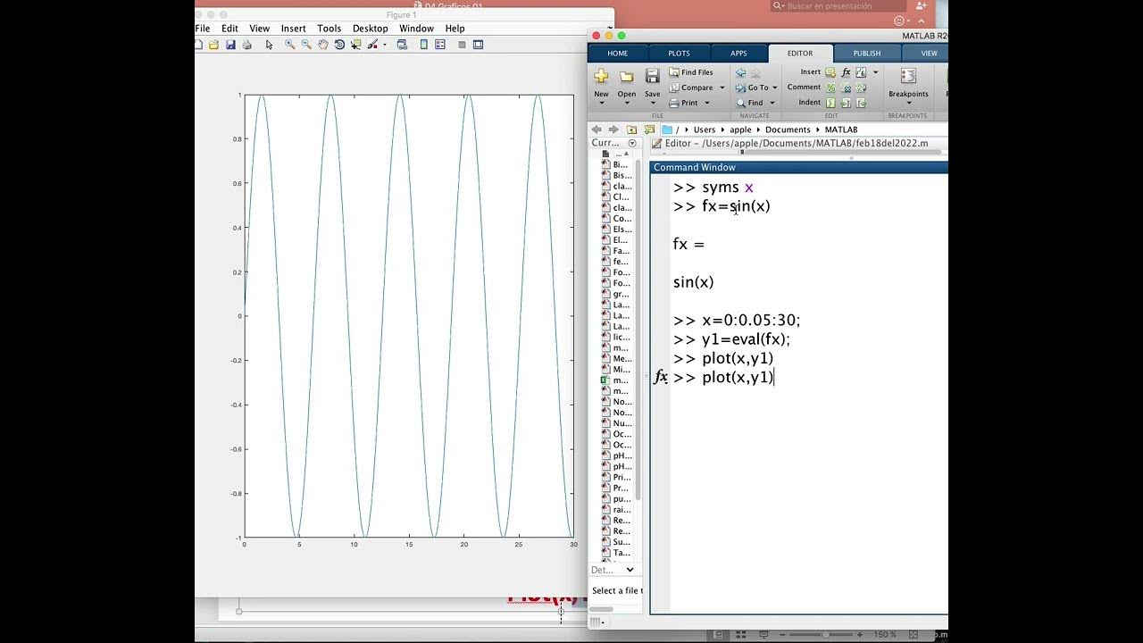 Gráficas en Matlab 6. Comandos subs, eval e inline para funciones con ...