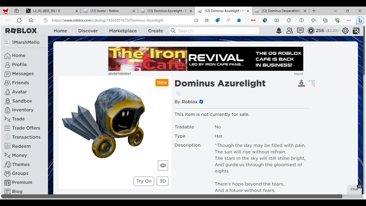THEY MADE A NEW DOMINUS? IN ROBLOX?? - YouTube